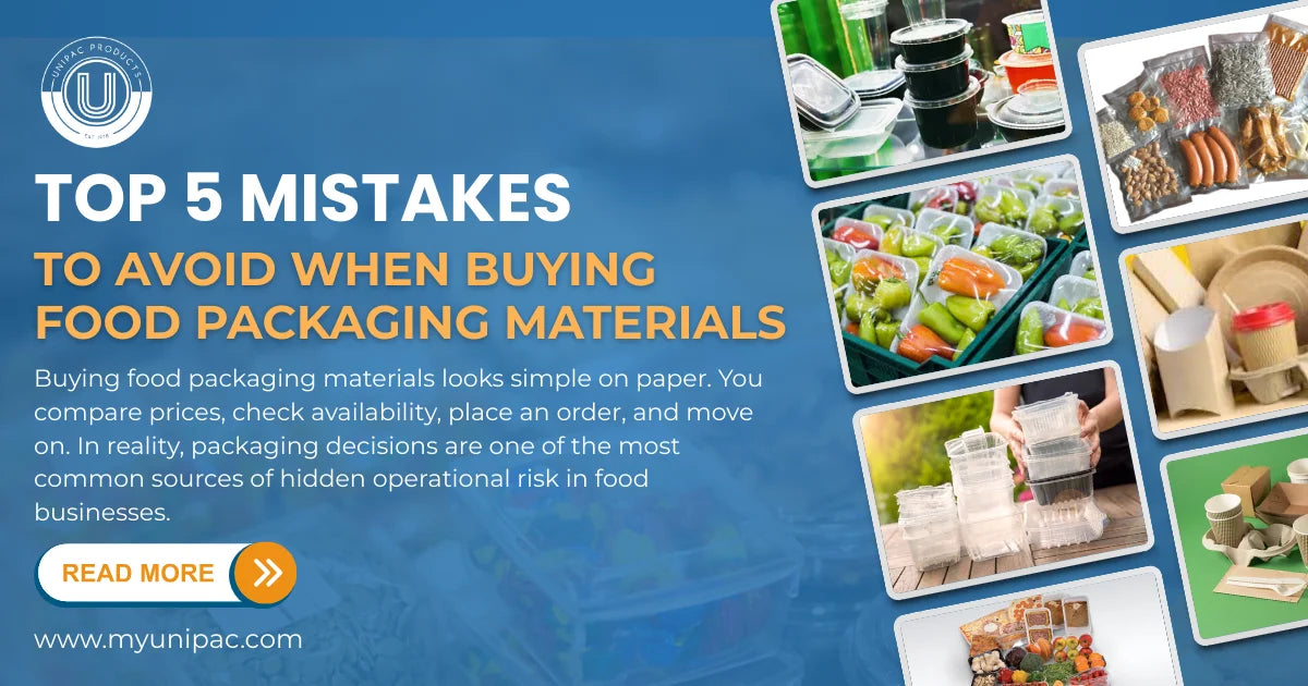 Top 5 Mistakes to Avoid When Buying Food Packaging Materials – Unipac